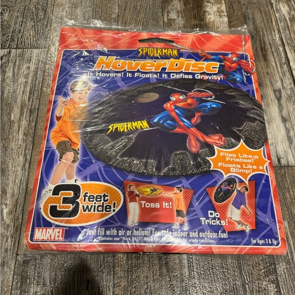Marvel | Toys | New Spiderman Hover Disc 3 Feet Wide Fun Outdoor Flying ...